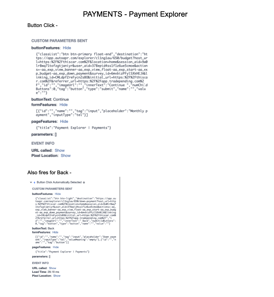 Meta Pixel Events for TradePending Products Meta Pixel Events for TradePending Products