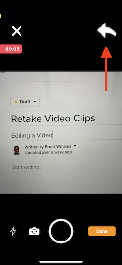 How to Retake Video Clips
