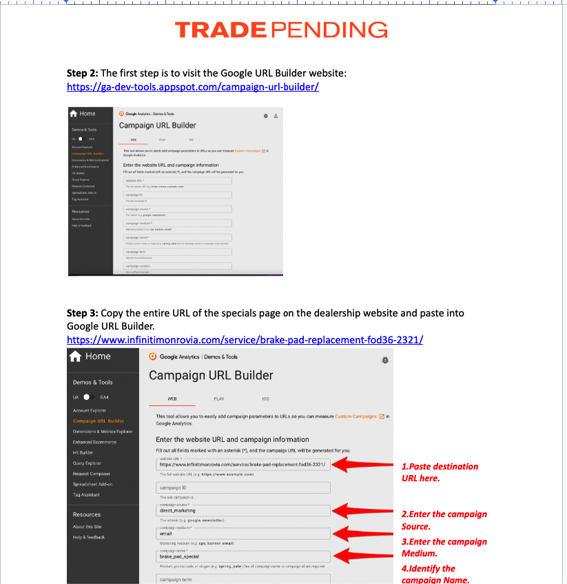 Setting up utm tagging