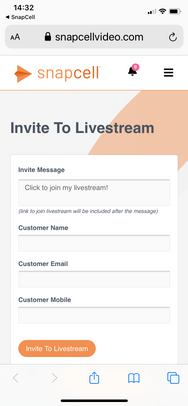 How Do I Invite Customer To Live Video