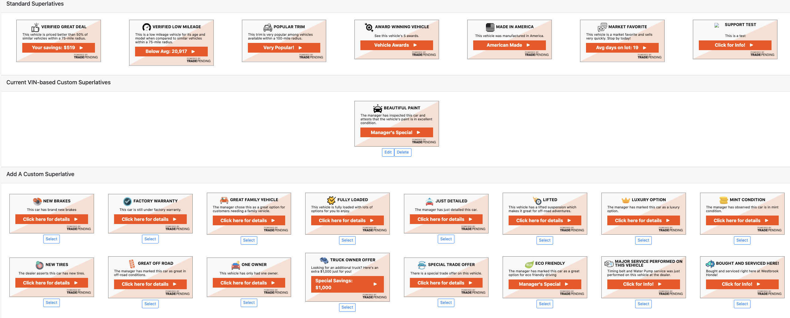 Dealer Dashboard Overview